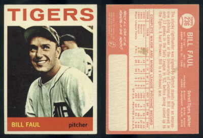(62656) 1964 Topps 236 Bill Faul Tigers-EM | eBay
