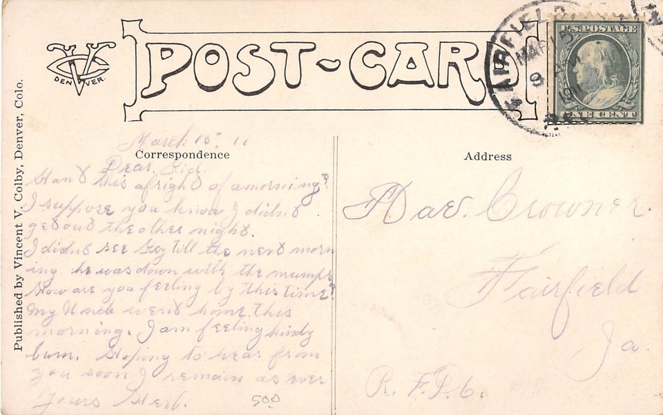 1911 Comic Postcard of Puppy Wanting To Play With White Kitten by ...