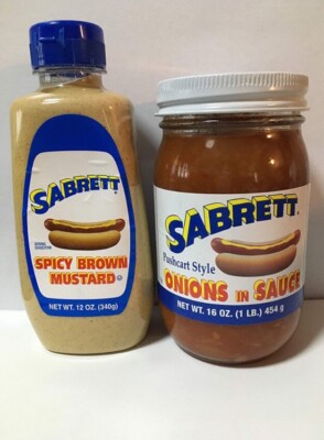Sabrett Onions In Sauce & Mustard SealedTHE ORIGINAL from NYC! | eBay