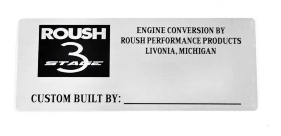 Jack Roush Performance Custom Build Emblem Badge Stainless Steel w ...