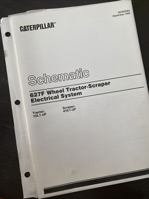 CATERPILLAR 627F PAN SCRAPER Electrical Schematic Service Diagram ...