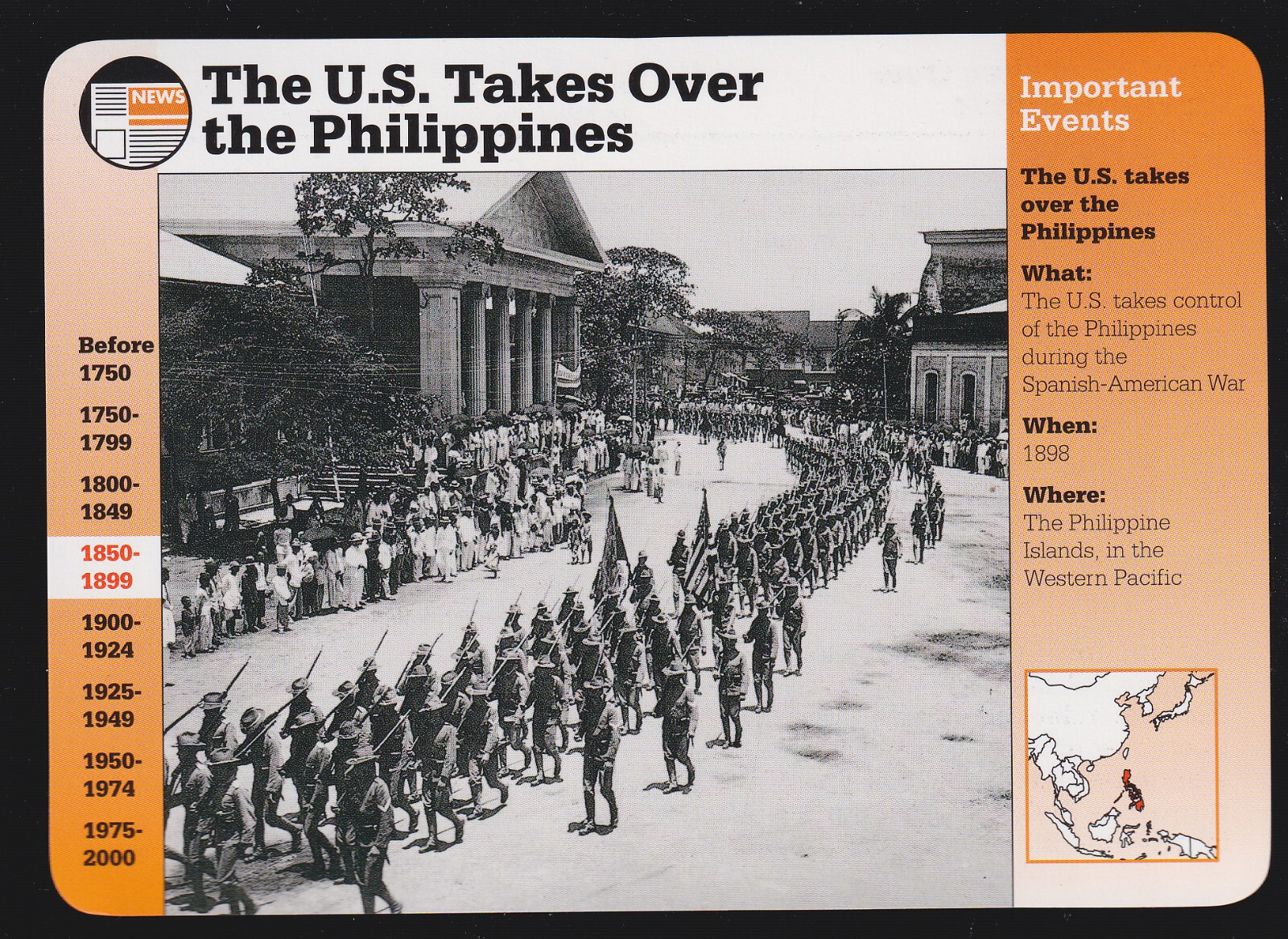 THE U.S. TAKES OVER PHILIPPINES 1898 Manila 1996 GROLIER STORY OF ...