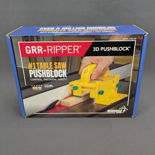 MicroJig GRR-RIPPER Plus 3D Pushblock GR-100 New Open Box 815267010002 ...