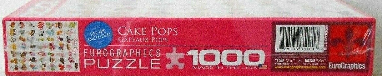 Cake Pops Jigsaw Puzzle Eurographics USA Baking Sweet Collection 1000 ...