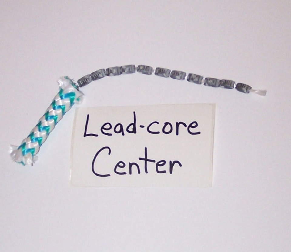 30' Braided Lead Leaded Core Rope Lead Line Fishing Gill Net 30 lb ...