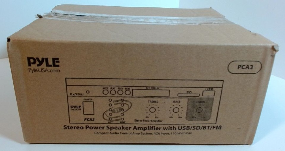 NEW Pyle-Home PCA3 150-Watt Stereo Mini Power Amplifier $167 | eBay