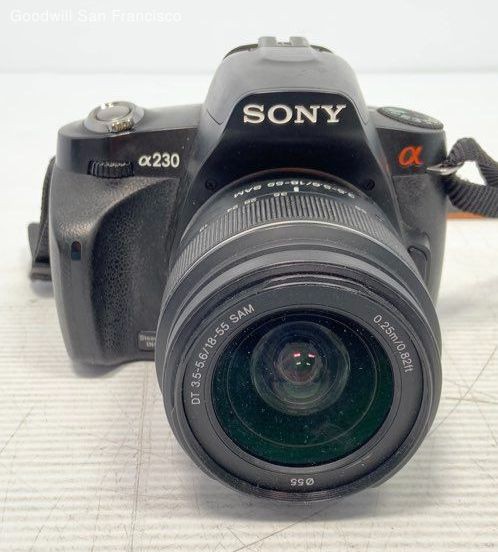 Sony Alpha a230 DSLR Camera W Sony 18-55mm Lens | eBay