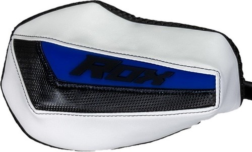 Rox Speed FX Gen 3 Flex-Tec Snowmobile Handguards Black/White/Blue | eBay