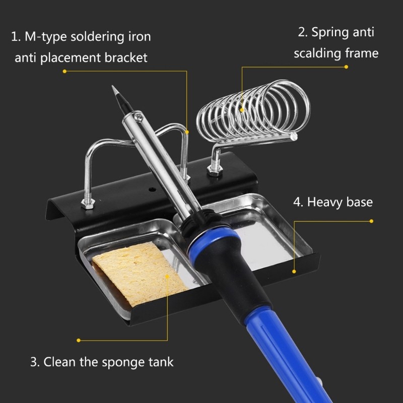 Safety Metal Soldering Iron Frame Stand Soldering Iron Holder for DIY ...