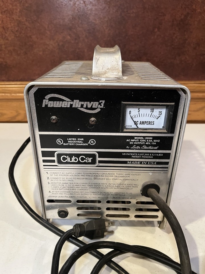 Club Car Power Drive 3 Model 26580 48 volt 13A Battery Charger USA ...
