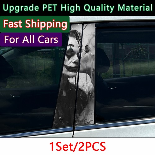 2x Joker couple Car Center Pillar Sticker B-Pillar Protective Film ...