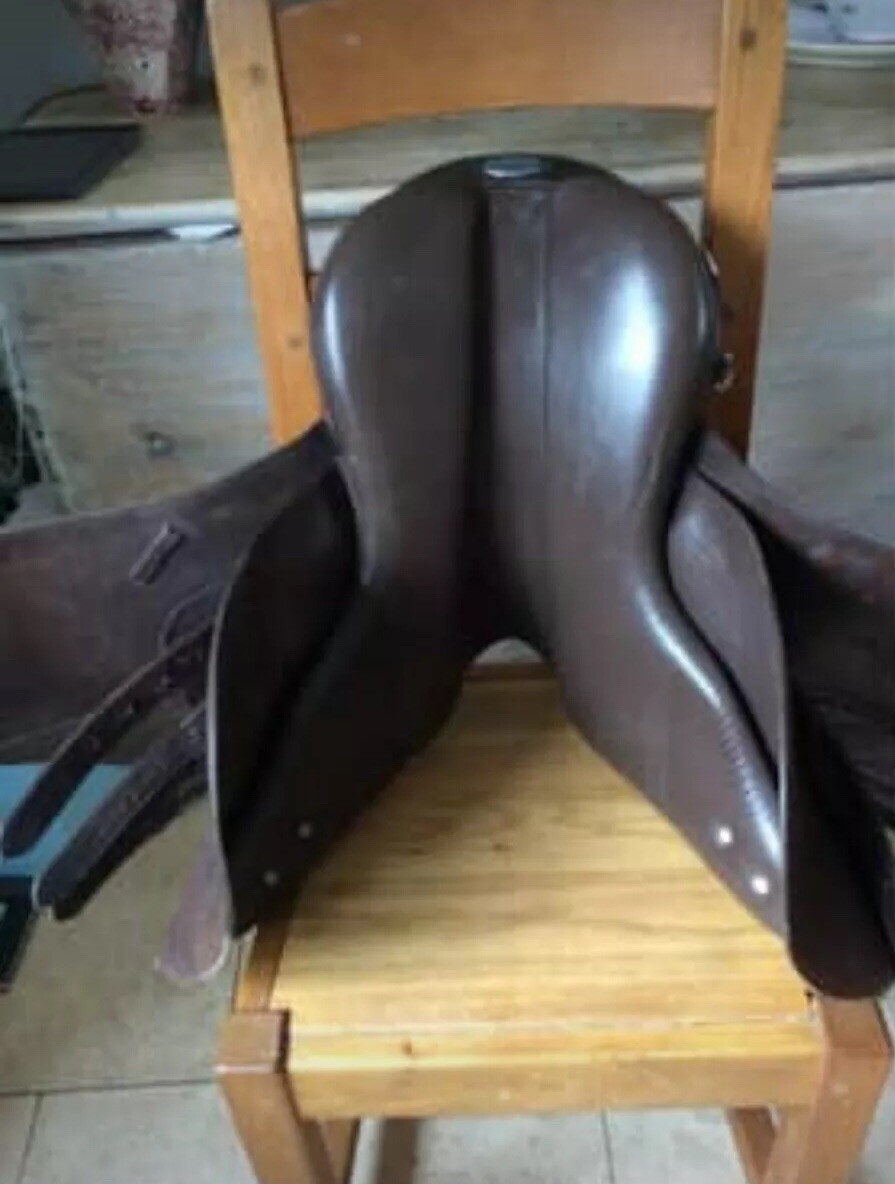 DERBY ORIGINAL SADDLE 17.5MED LEATHER GP SADDLE | eBay UK