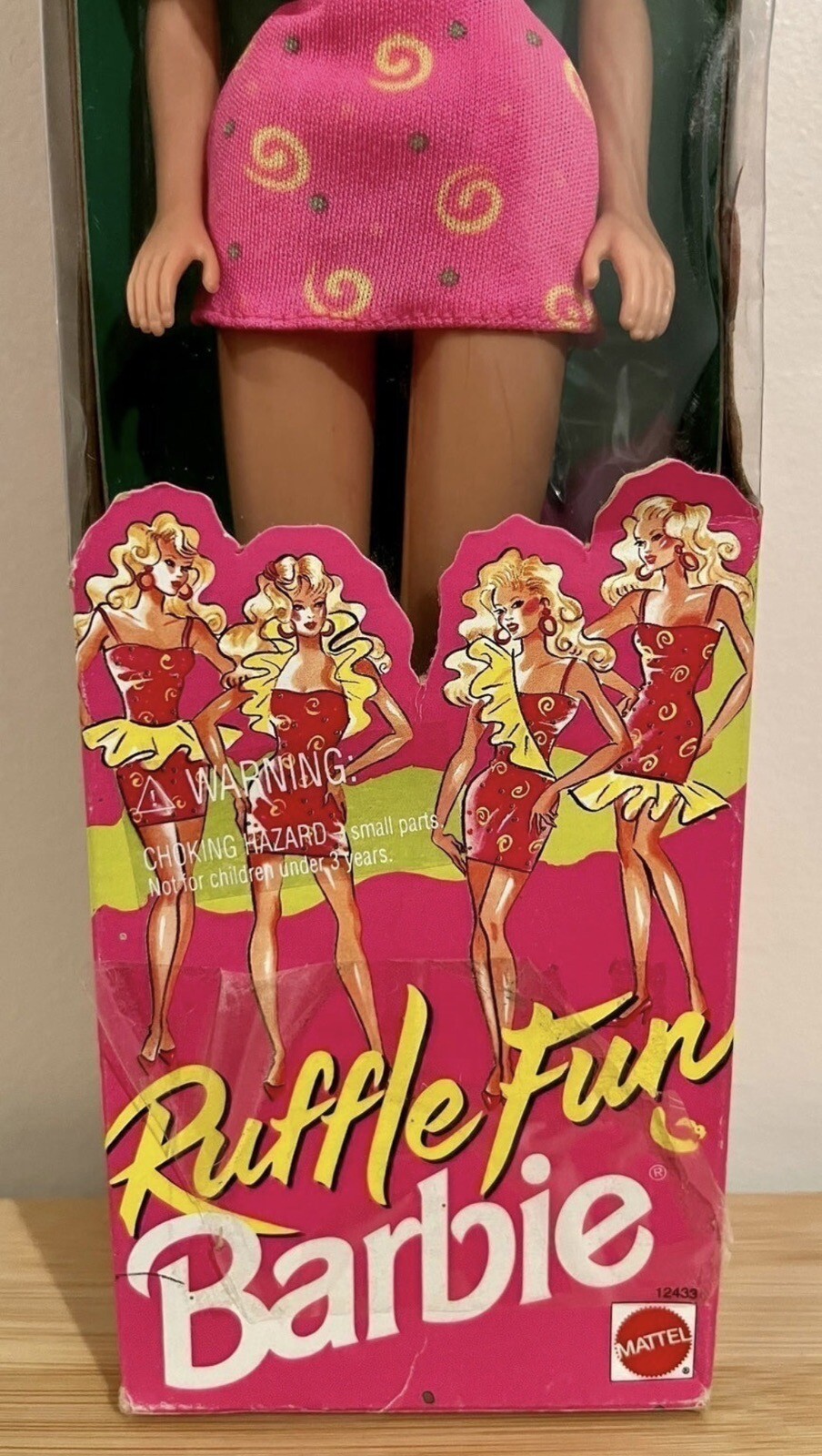 Vintage Ruffle Fun Barbie Doll Blonde #12433 Mattel 1994 Rare for sale ...