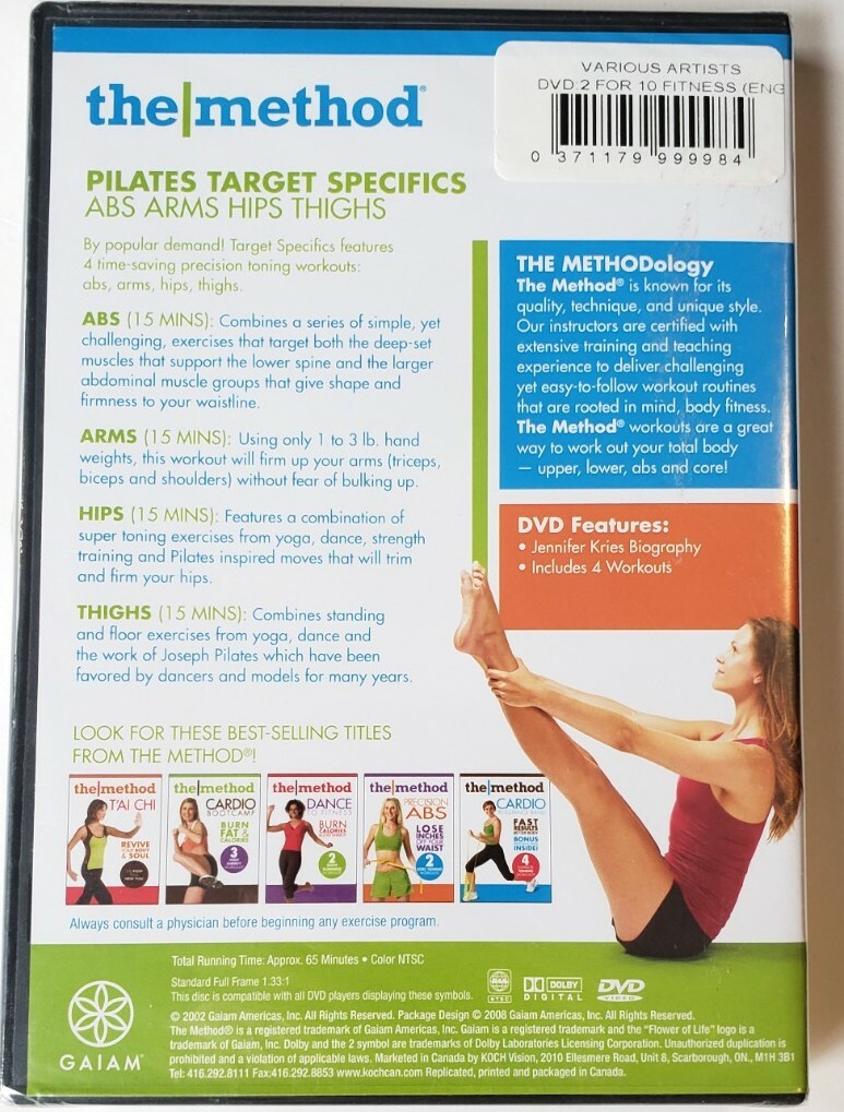 The Method - Pilates Target Specifics: Abs, Arms, Hips, Thighs (DVD ...