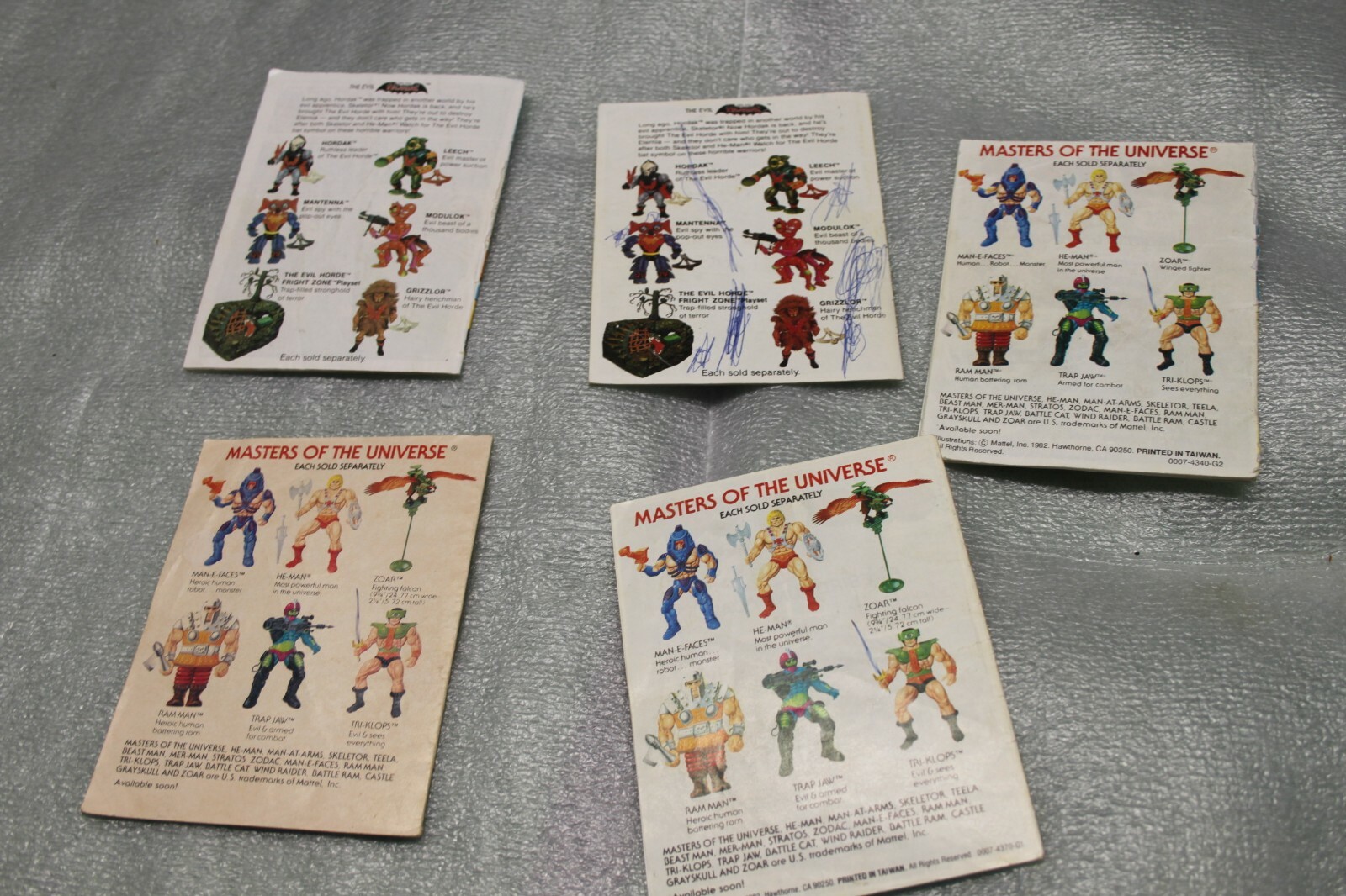 Vintage 80's Masters of the Universe He-man Mini comic book lot 5 | eBay