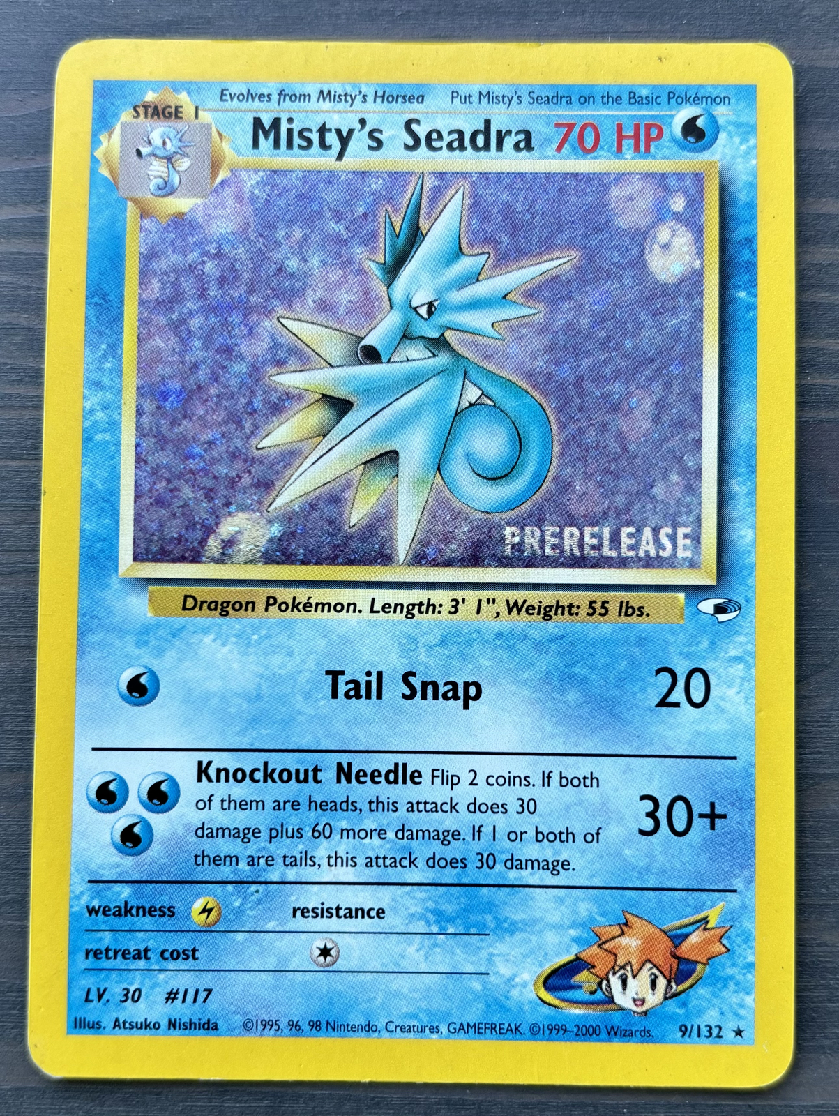 Pokemon TCG Prerelease Promo Misty’s Seadra Rare Holo 9/132 | eBay