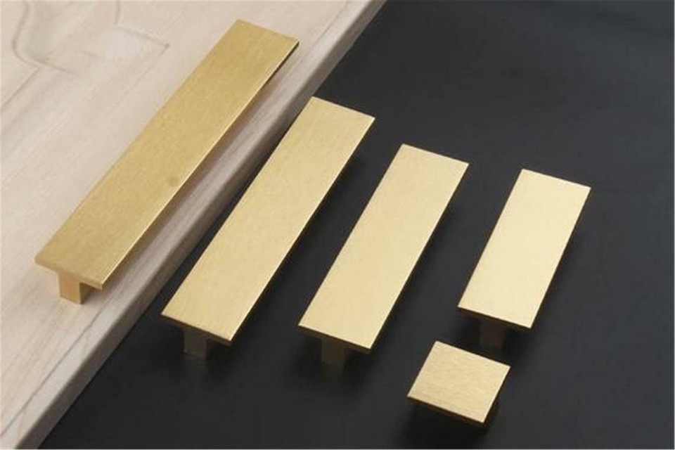 America Rectangle knobs Drawer Pulls Kitchen Cabinet Handles Brushed ...