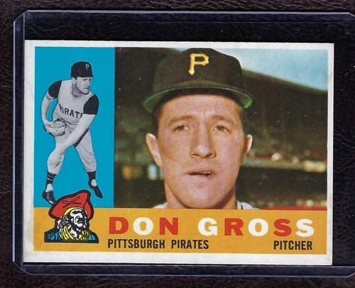 1960 Topps Baseball Card #284 Don Gross, Pittsburgh Pirates, NM! | eBay