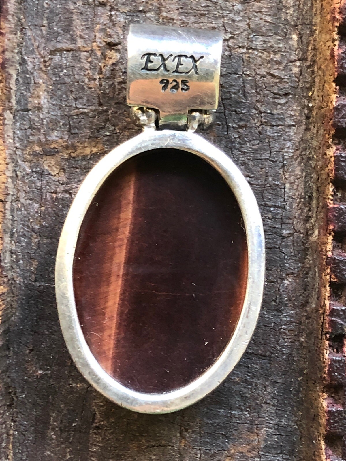 Exex Claudia Agudelo Sterling Pendant Red Striped Ag… - Gem