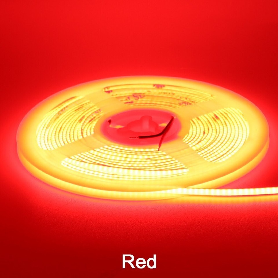 3mm COB LED Strip Light 12V 5V 3V LED Strip Ribbon Lamp Tape 480leds/m ...