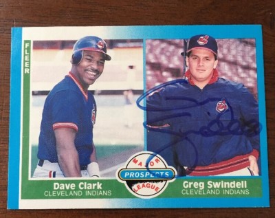 GREG SWINDELL 1987 FLEER AUTOGRAPHED SIGNED AUTO BASEBALL CARD 644 ...