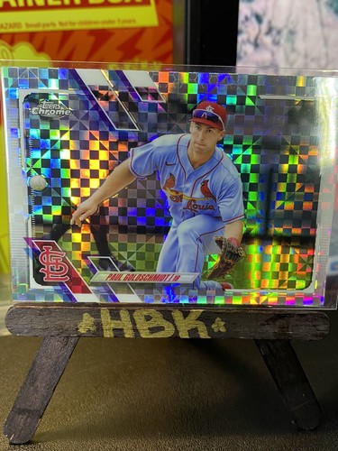 PAUL GOLDSCHMIDT 2021 TOPPS CHROME X-FRACTOR REFRACTOR #14 SP MINT ...
