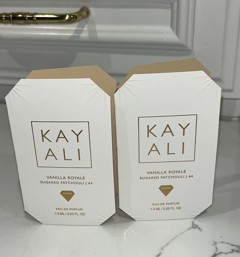 2x KAYALI Vanilla Royale Sugared Patchouli 64 Sample 0.05 oz 1.5mL ...