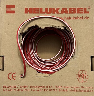 Helukabel 29370 H05V-K 1 x 0,5mm² 90m Flexible Aderleitung Kabel,rot ...