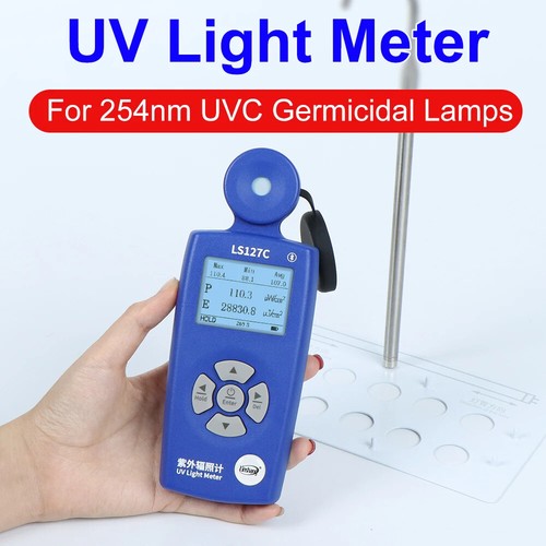 Uv Meter Digital Uvc Light Radiometer 254nm Germicidal Lamp High ...