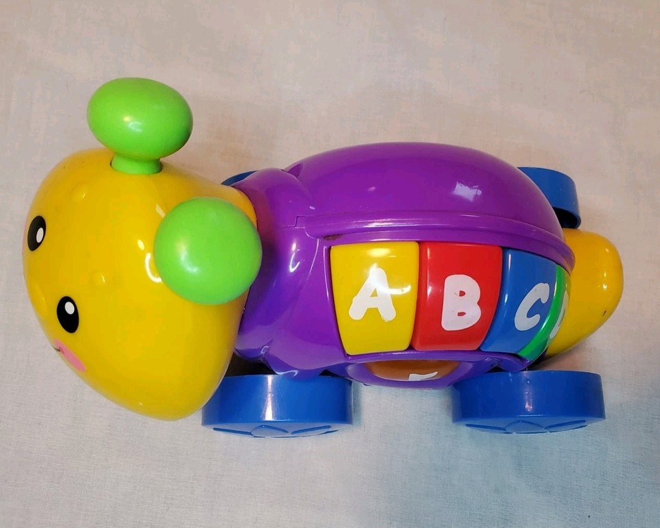 Fisher Price Laugh and Learn Roll Along Snail Musical Light Alphabet ...