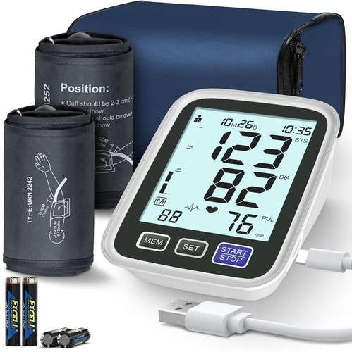 Blood Pressure Machine Monitor Automatic Digital Dual-User Mode Upper ...