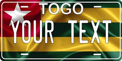 Togo Flag License Plate Personalized Custom Auto Bike Motorcycle Tag | eBay