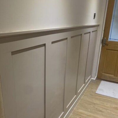 LOW cost mdf paintable wall panelling kit - DIY installation - optional ...