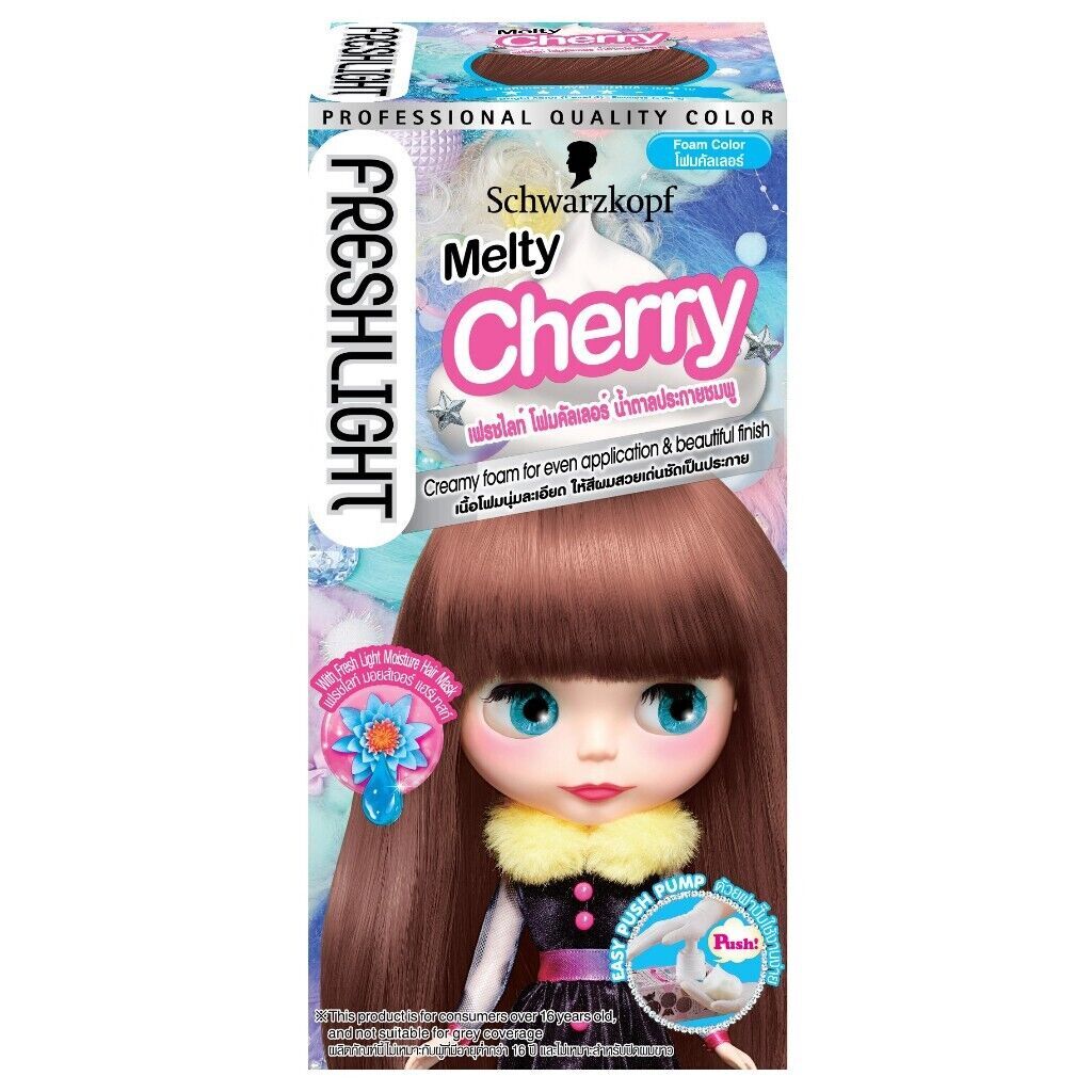 2x SCHWARZKOPF FreshLight Hair Dye Melty Cherry Color Blythe Foam ...