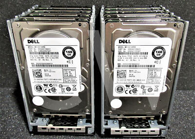 LOT OF 10 - Dell 6DFD8 MK1401GRRB 146GB 15K RPM 6Gb/s 2.5" SAS HDD Hard ...