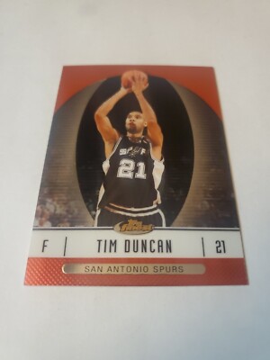 2006-07 Topps Finest Tim Duncan #9 HOF | eBay
