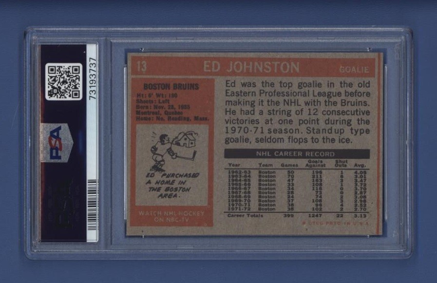 1972-73 Topps - #13 Eddie Johnston for sale online | eBay