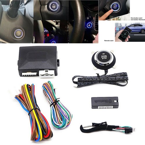 12V Phone Remote Control Car Switch Push Button Engine Start Starter ...