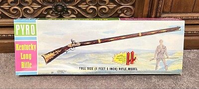PYRO Kentucky Long Rifle Toy Model Kit Complete w/ Mounting Brackets ...