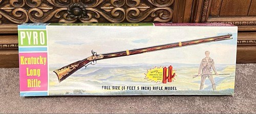 PYRO Kentucky Long Rifle Toy Model Kit Complete w/ Mounting Brackets ...