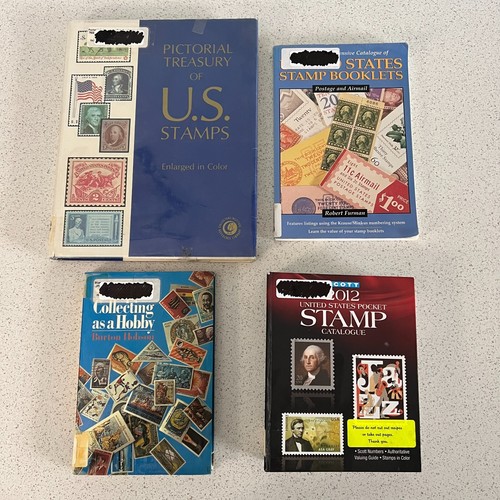 Lot of 4 Old Stamp Collecting Reference Catalouge Books Scott Krause ...