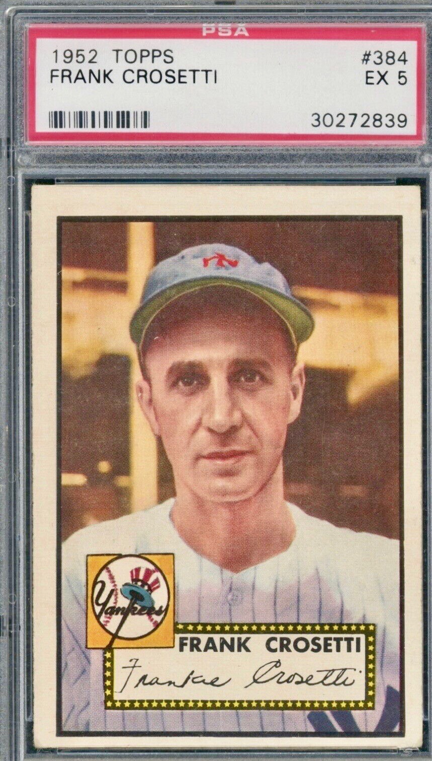 1952 Topps - High # #384 Frank Crosetti for sale online | eBay