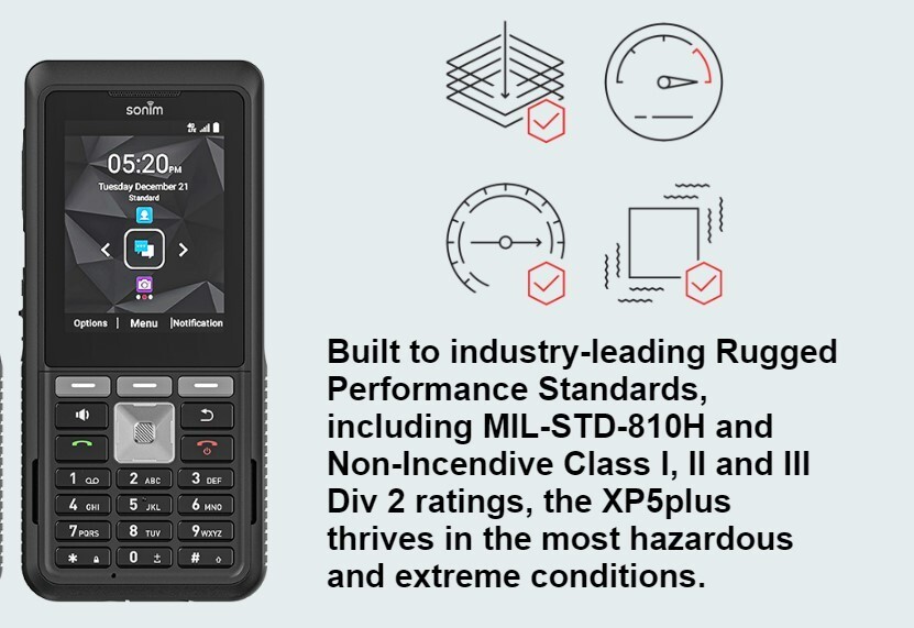 Sonim XP5 Plus XP5900 AT&T FirstNet GSM Unlocked 16GB Rugged Waterproof ...