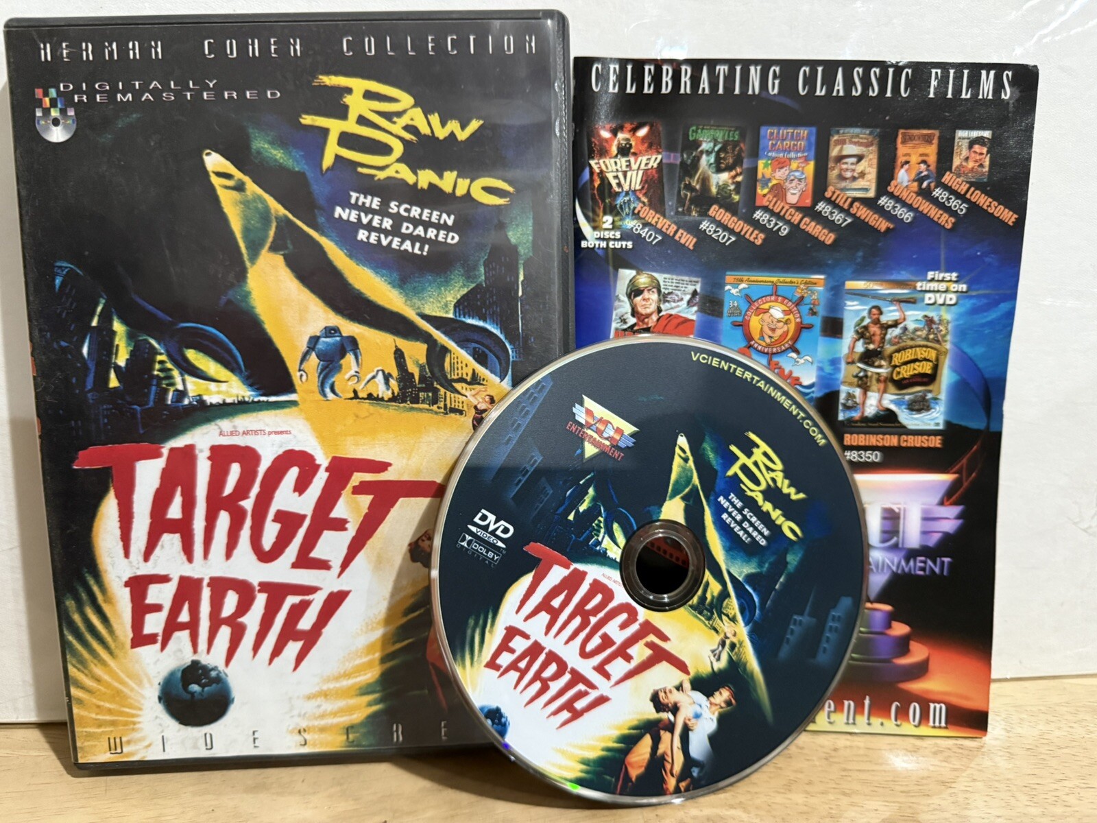 Target Earth 1954 DVD Wide Screen Herman Cohen Collection 89859830525 ...