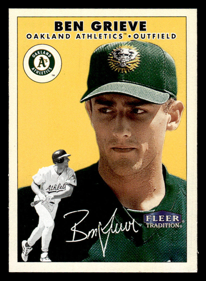 Ben Grieve Oakland Athletics 2000 Fleer Tradition #237 | eBay