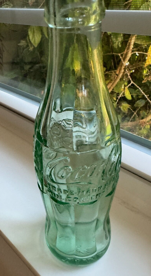 Mint Coke Bottle Vintage Original Coca-Cola Green Glass Hobbleskirt ...