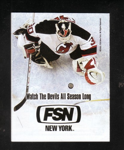 New Jersey Devils--Martin Brodeur--2005-06 Pocket Schedule--FSN New ...