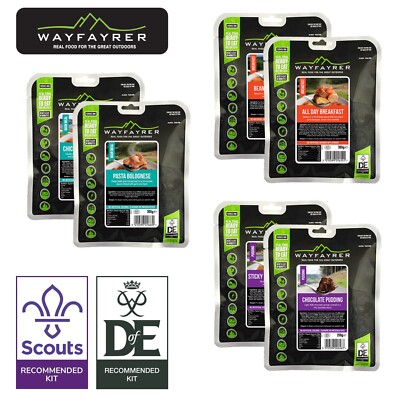 Wayfayrer Camping Food Meals Ready To Eat Hot / Cold Hiking MRE DofE ...
