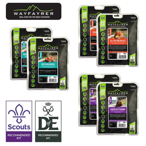 Wayfayrer Camping Food Meals Ready To Eat Hot / Cold Hiking MRE DofE ...