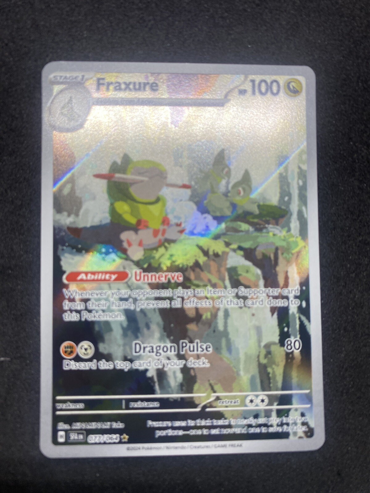 Fraxure- 077/064 - SV: Shrouded Fable | eBay